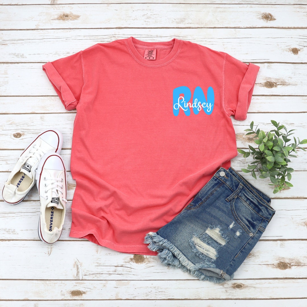 Custom RN Shirt, RN Name Shirt, Nursing Shirt, Gift for Nurse, Nurse ...