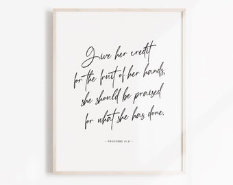 She Proverbs 31 Wall Art Minimalist Boho Woman Line Art - Etsy