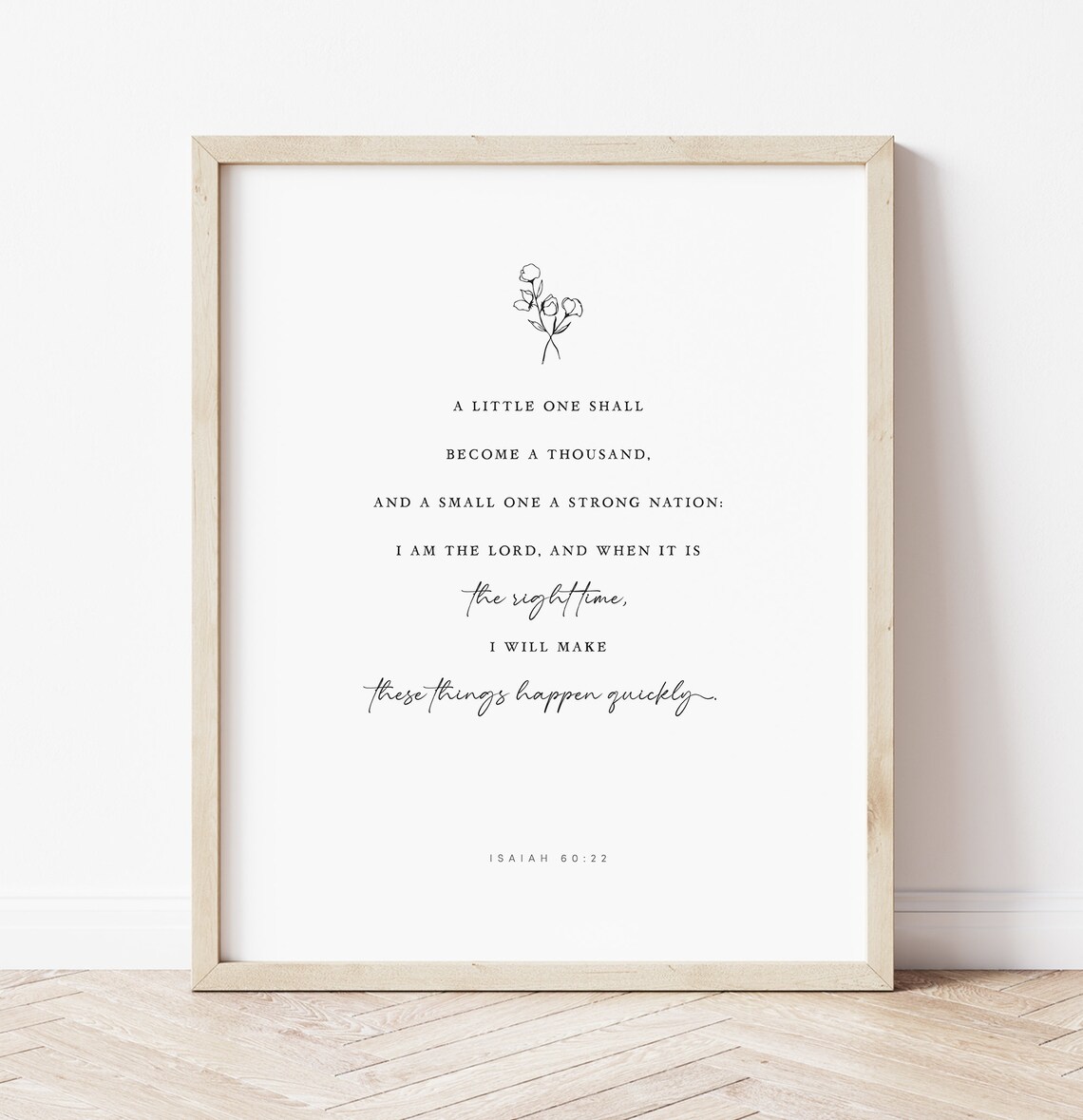 Jesaja 60:22 Wandkunst Schrift Wandkunst christliche - Etsy.de