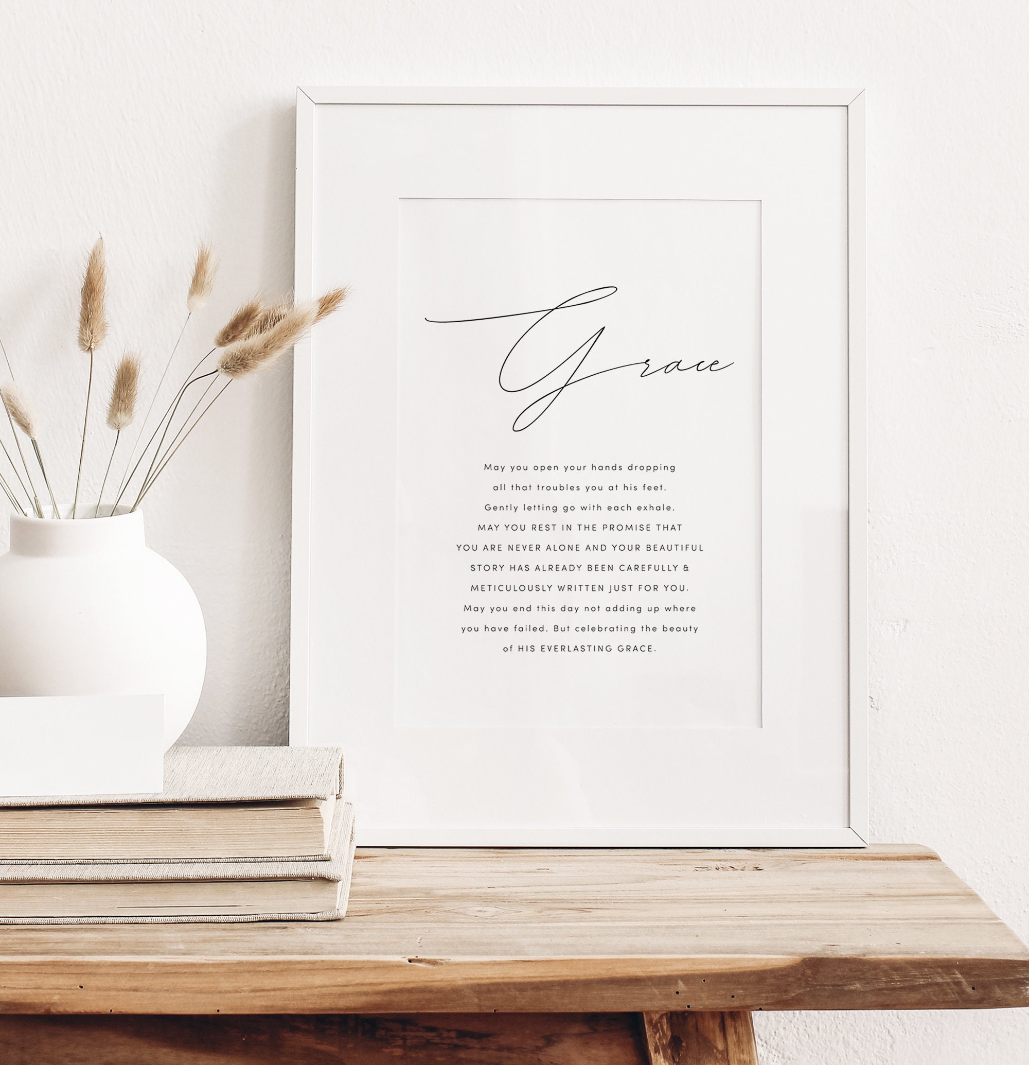Grace Wall Art Grace Wall Decor Printable Wall Art Modern - Etsy