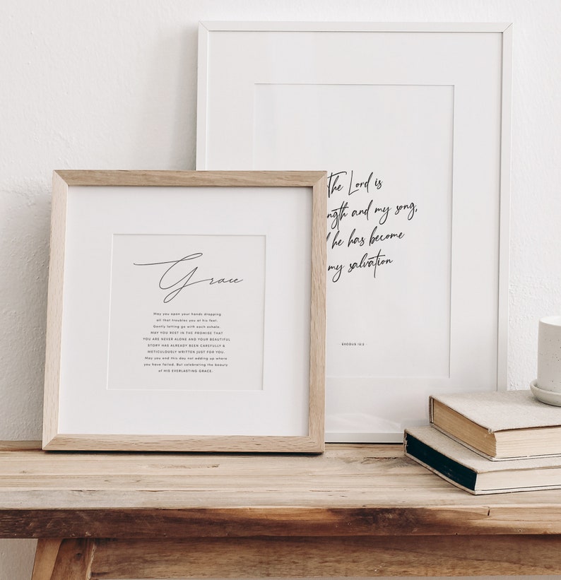 Grace Wall Art Grace Wall Decor Printable Wall Art Modern - Etsy