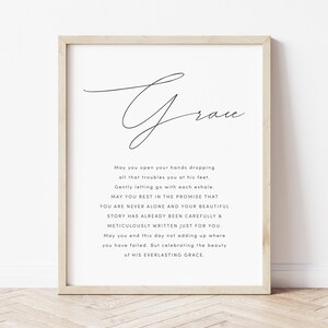 Grace Wall Art Grace Wall Decor Printable Wall Art Modern - Etsy
