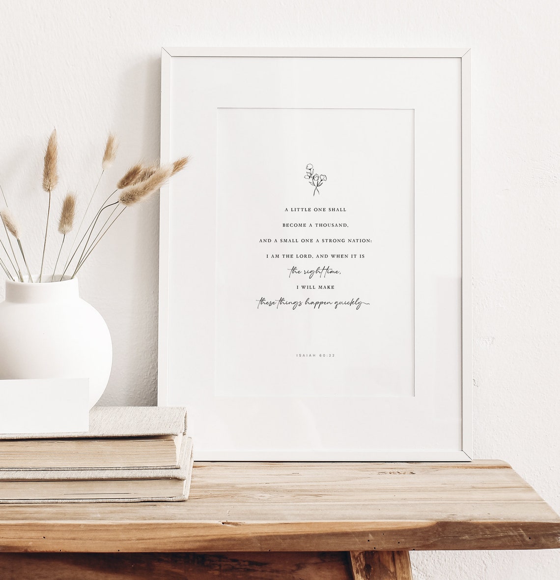 Jesaja 60:22 Wandkunst Schrift Wandkunst christliche - Etsy.de