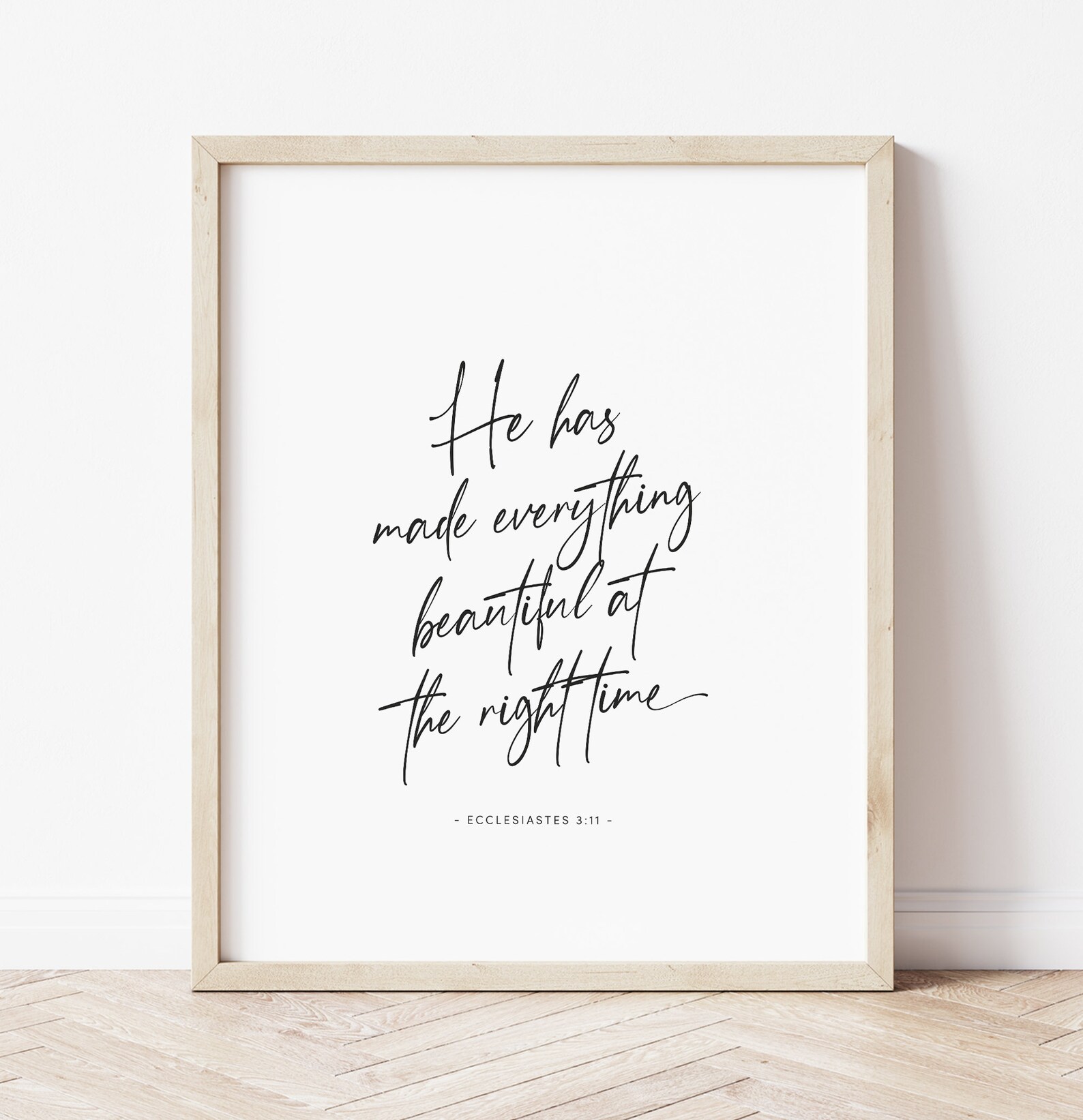 Ecclesiastes 3:11 He Has Made Everything Beautiful Christian - Etsy