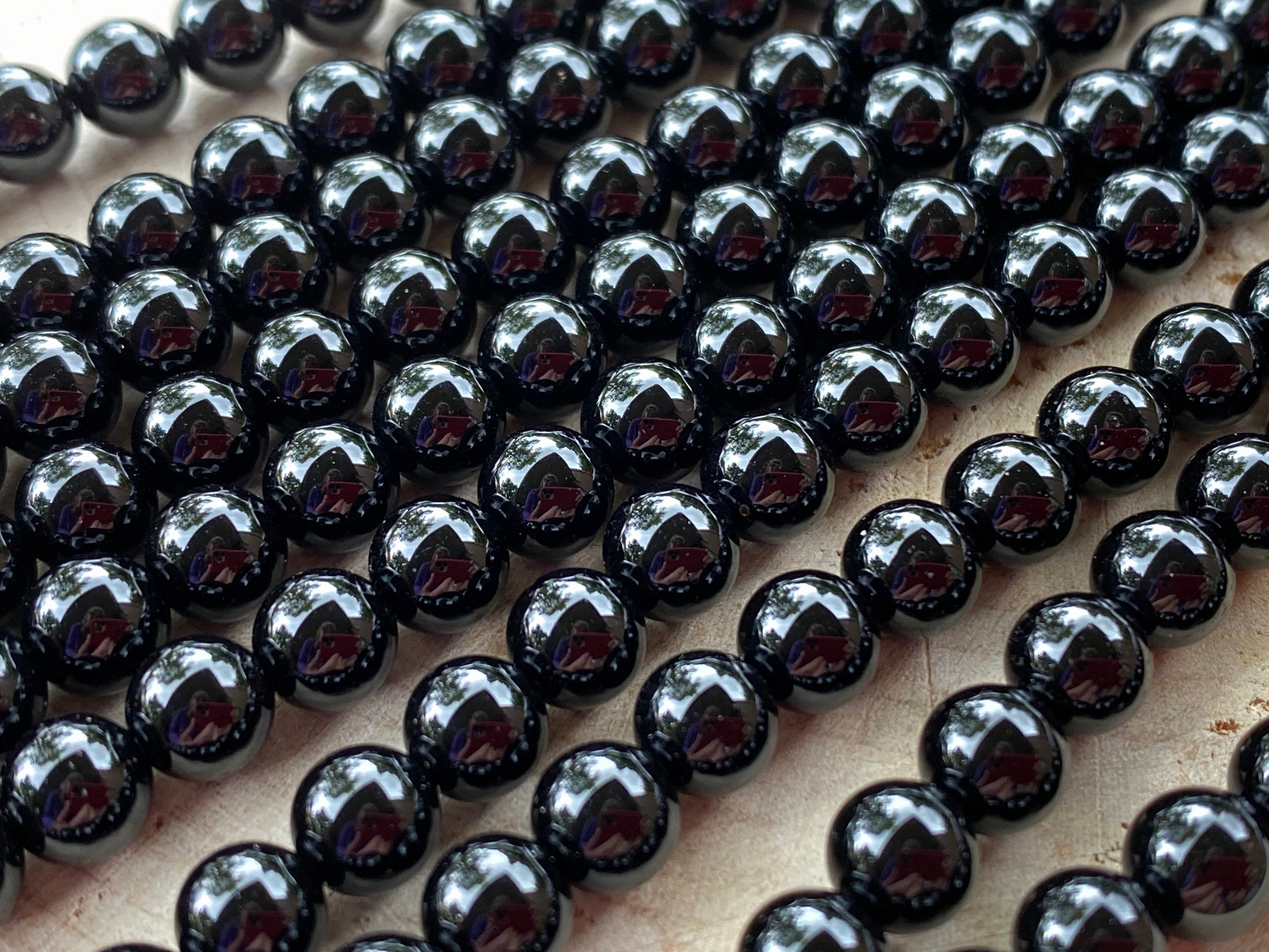 Onyx Beads 4mm 6mm Strand - Etsy