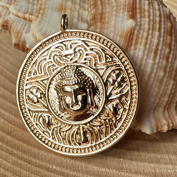 Gold Buddha Coin - Etsy