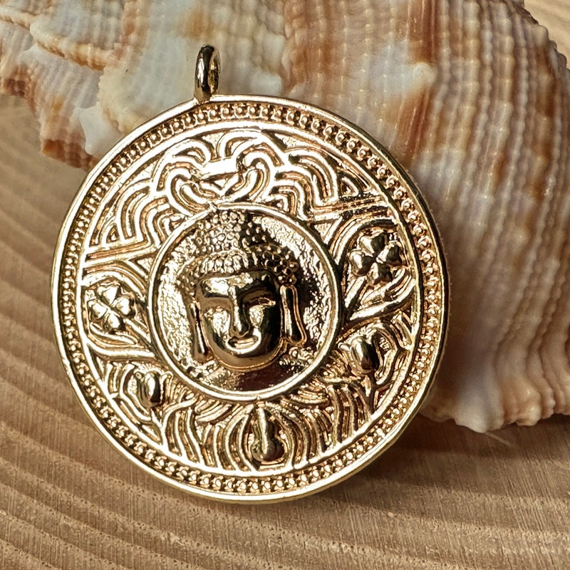 Gold Buddha Coin - Etsy