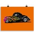 Hand-drawn Willys Coupe Hot Rod, Automotive Art Print. - Etsy