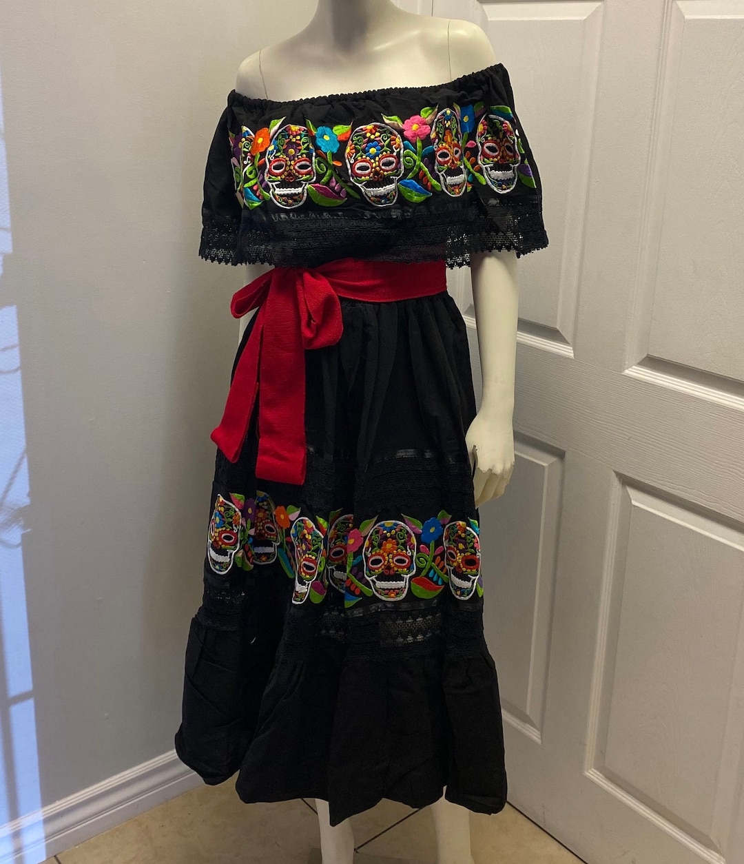 CATRINA DRESS, Skull Dress, Day of the Dead Dress, La Catrina Dress ...
