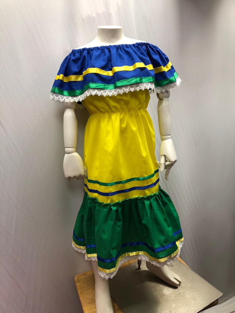 Brazil Dress Brazilian Dress off the Shoulder Brasil Dress - Etsy