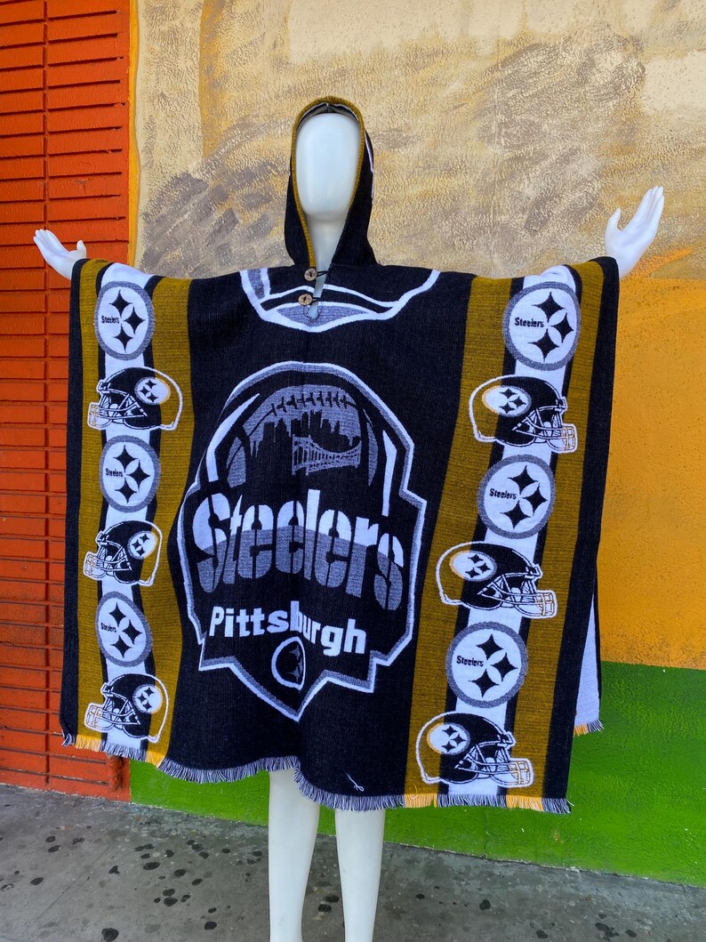 Pittsburgh Poncho, Sport Poncho, Hooded Poncho, Pittsburgh Overcoat ...