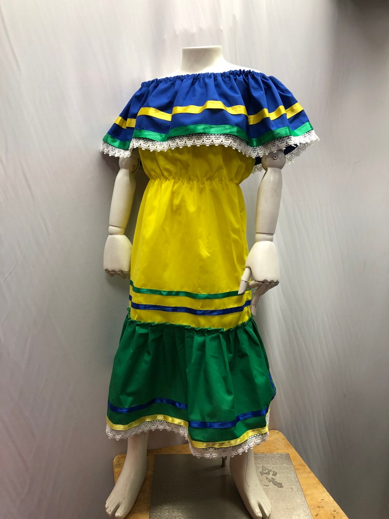 Brazil Dress Brazilian Dress off the Shoulder Brasil Dress - Etsy