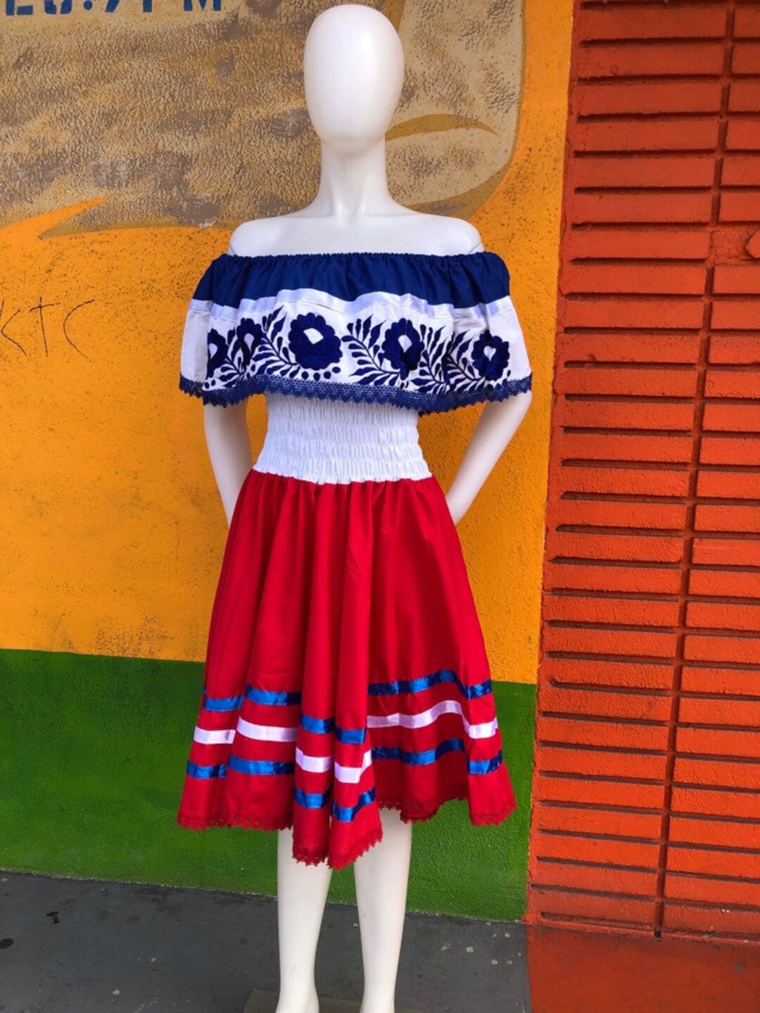 Caribbean Dress, Dominican Republic Dress,puerto Rico Dress, Costa Rica ...