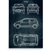Twingo / Car Blueprint Poster / Vintage Style Home Decor | Etsy