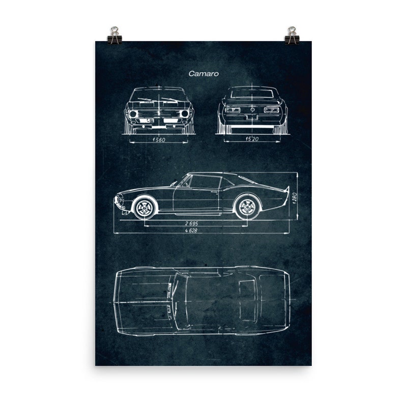 Car Blueprint - Etsy