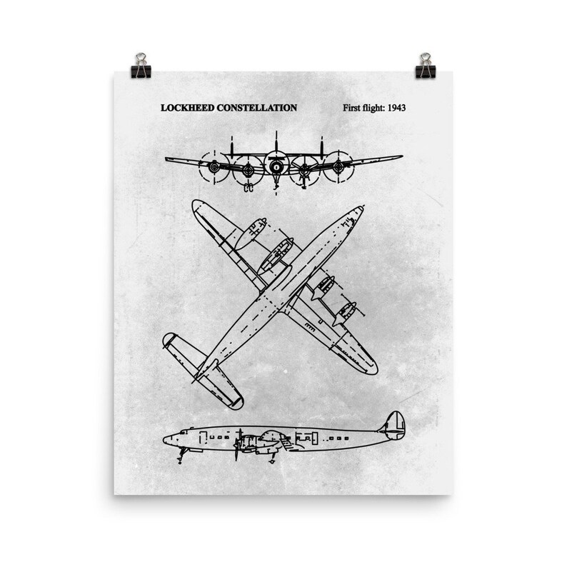 LOCKHEED CONSTELLATION First Flight 1943 / Airplane Pilot - Etsy