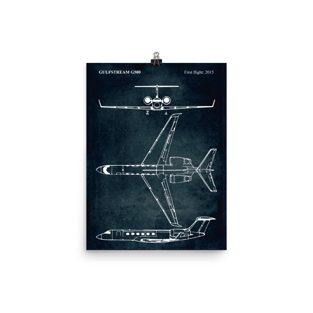 GULFSTREAM G500 First Flight 2015 / Airplane Pilot | Etsy