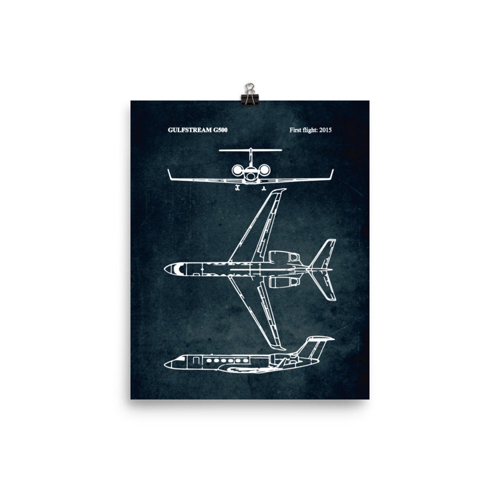 GULFSTREAM G500 First Flight 2015 / Airplane Pilot - Etsy