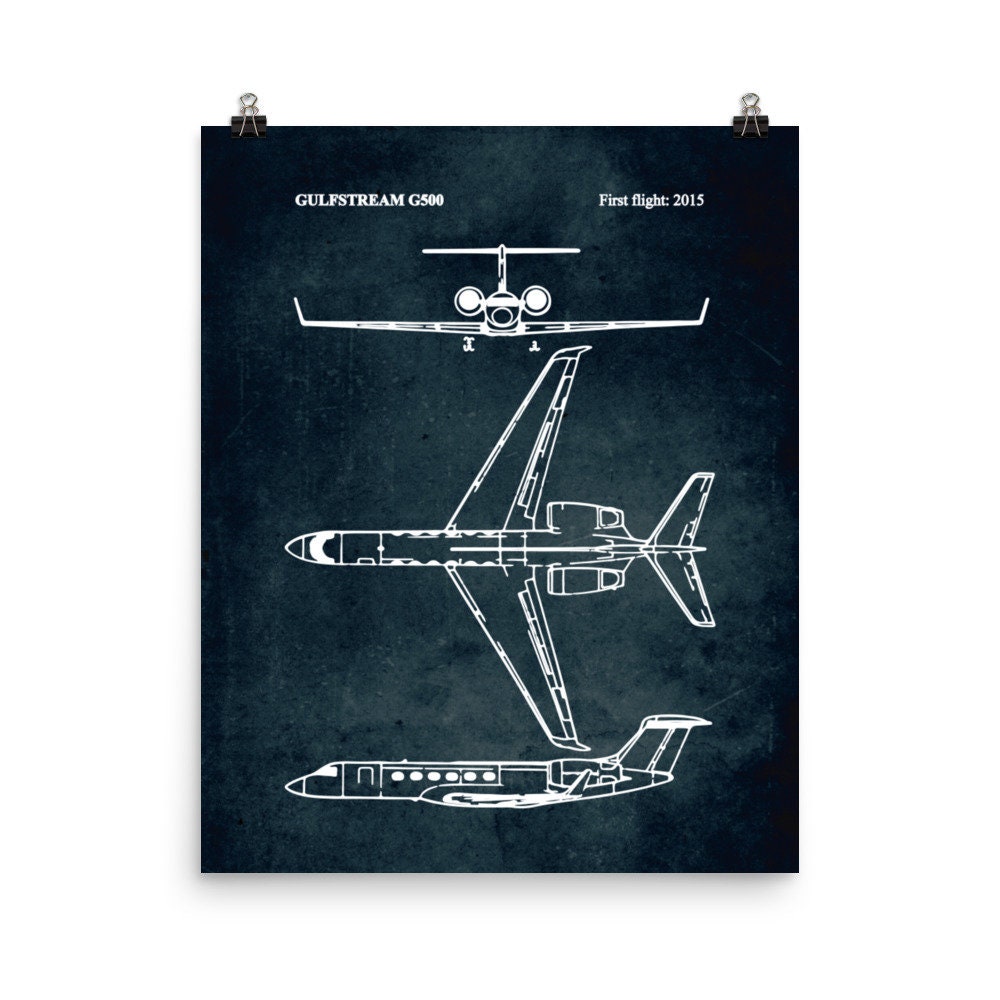 GULFSTREAM G500 First Flight 2015 / Airplane Pilot - Etsy