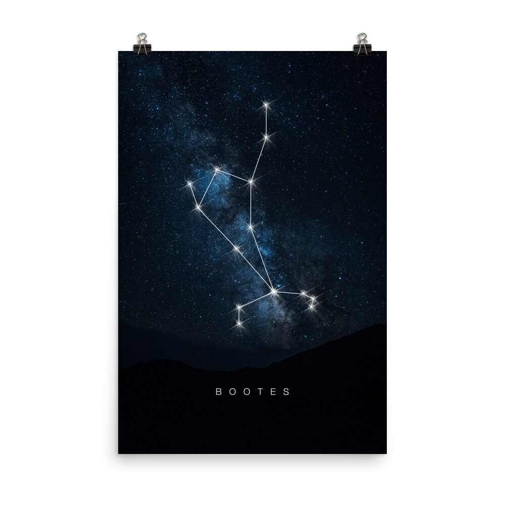 Bootes Constellation / Constellation Poster / Constellation - Etsy