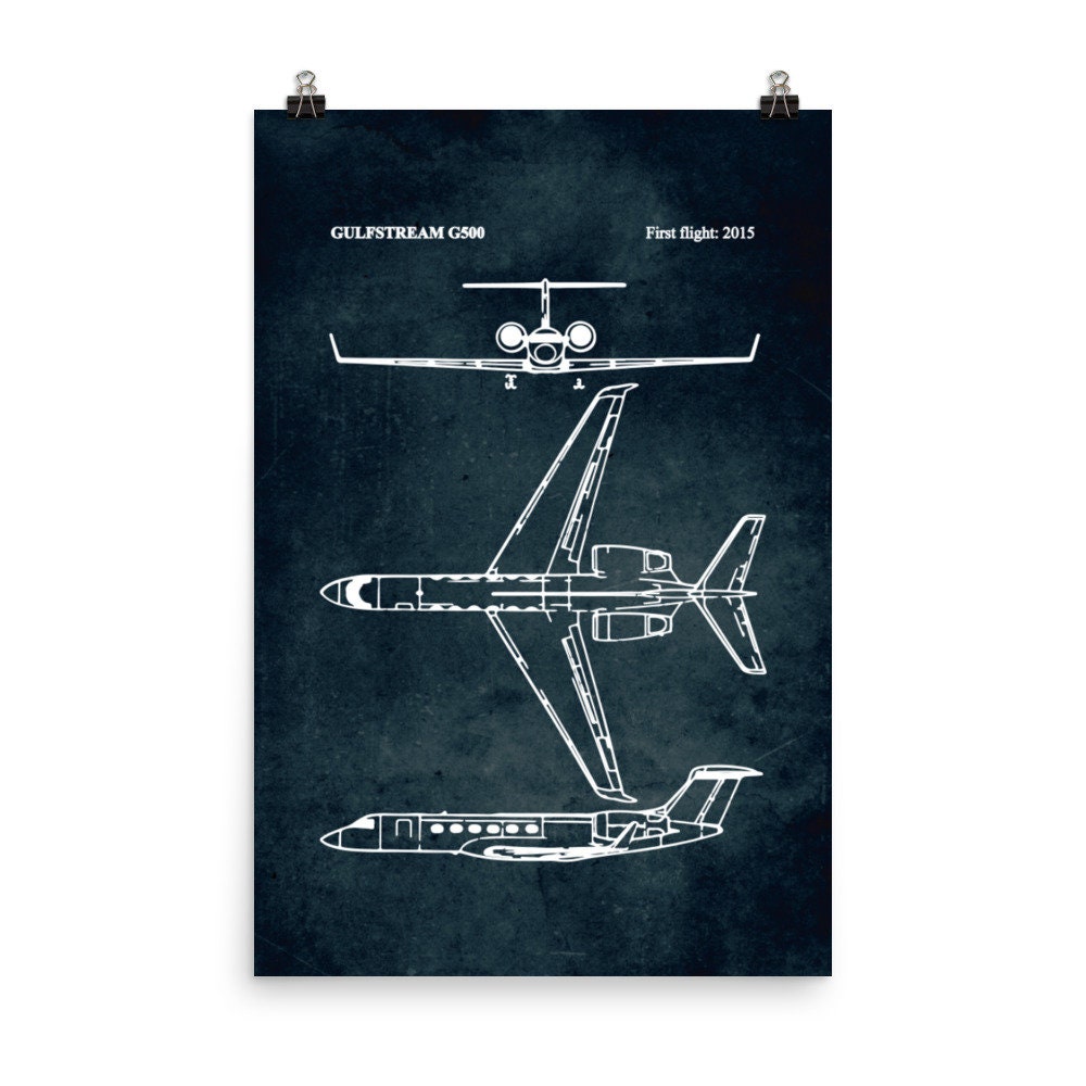 GULFSTREAM G500 First Flight 2015 / Airplane Pilot - Etsy