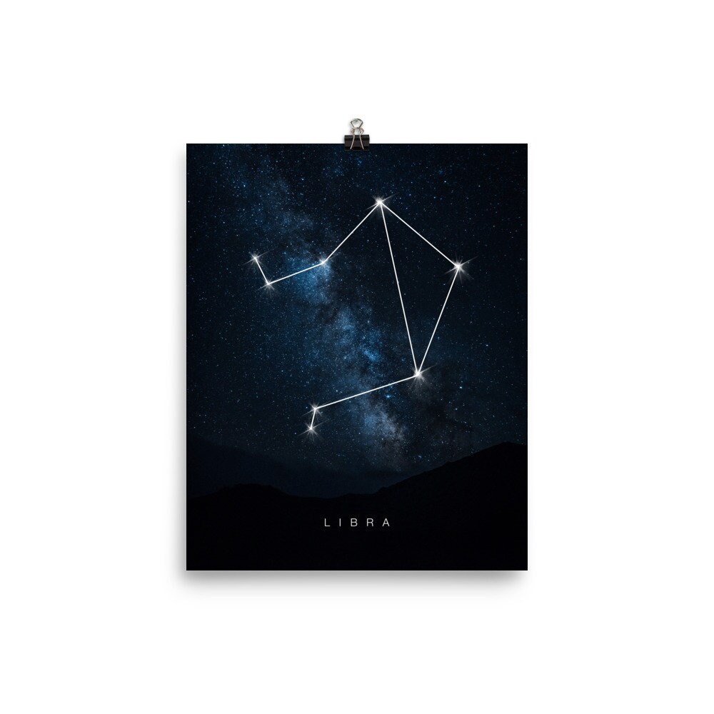 Libra Constellation / Constellation Poster / Constellation Home Decor ...