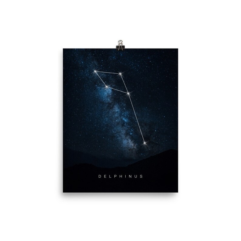 Delphinus dolphin Constellation /constellation Poster/constellation ...