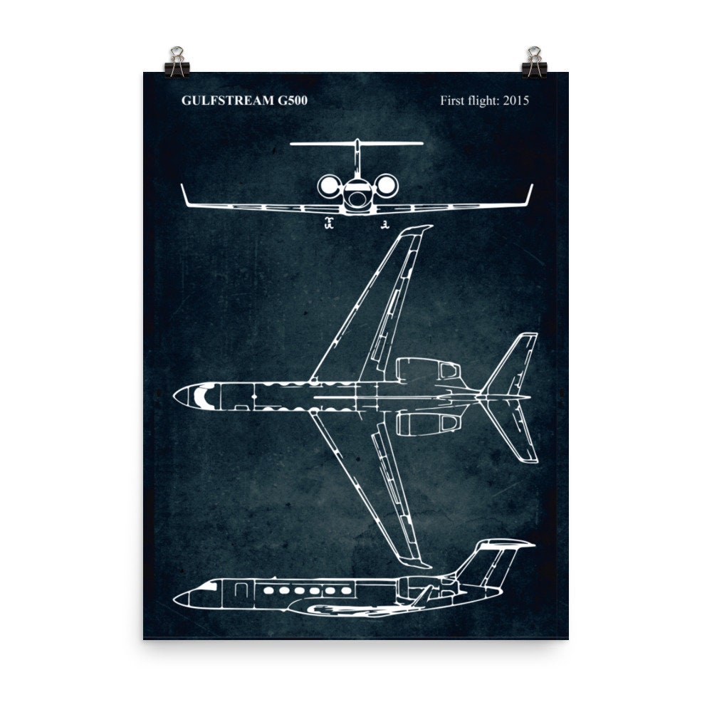 GULFSTREAM G500 First Flight 2015 / Airplane Pilot - Etsy