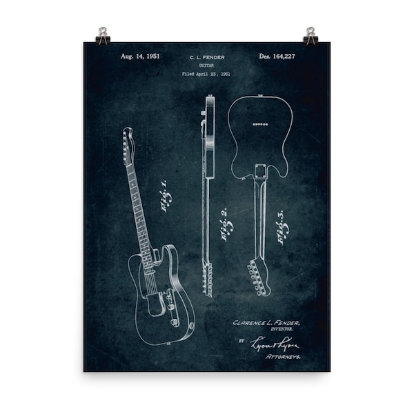 Vintage Fender Poster - Etsy