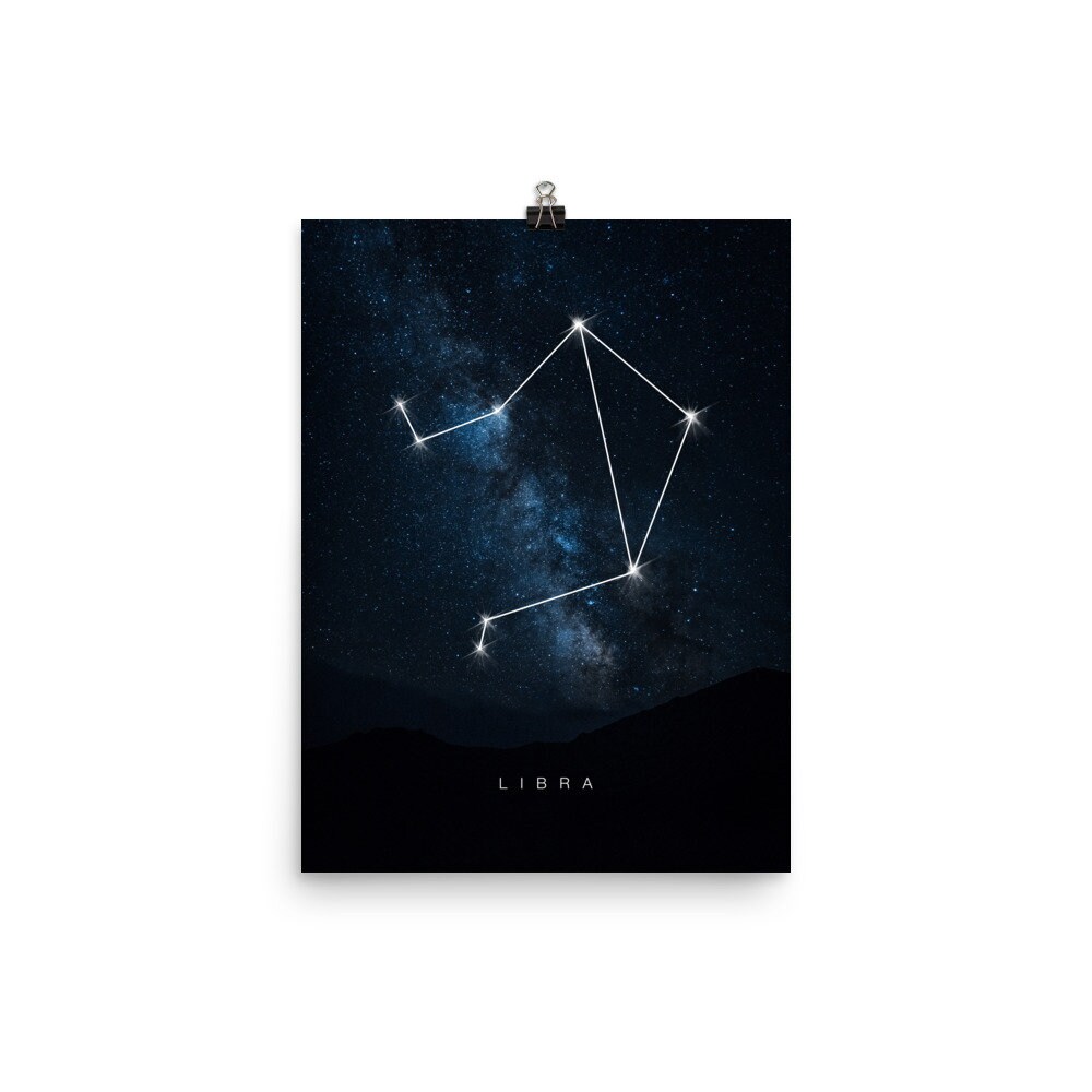 Libra Constellation / Constellation Poster / Constellation Home Decor ...