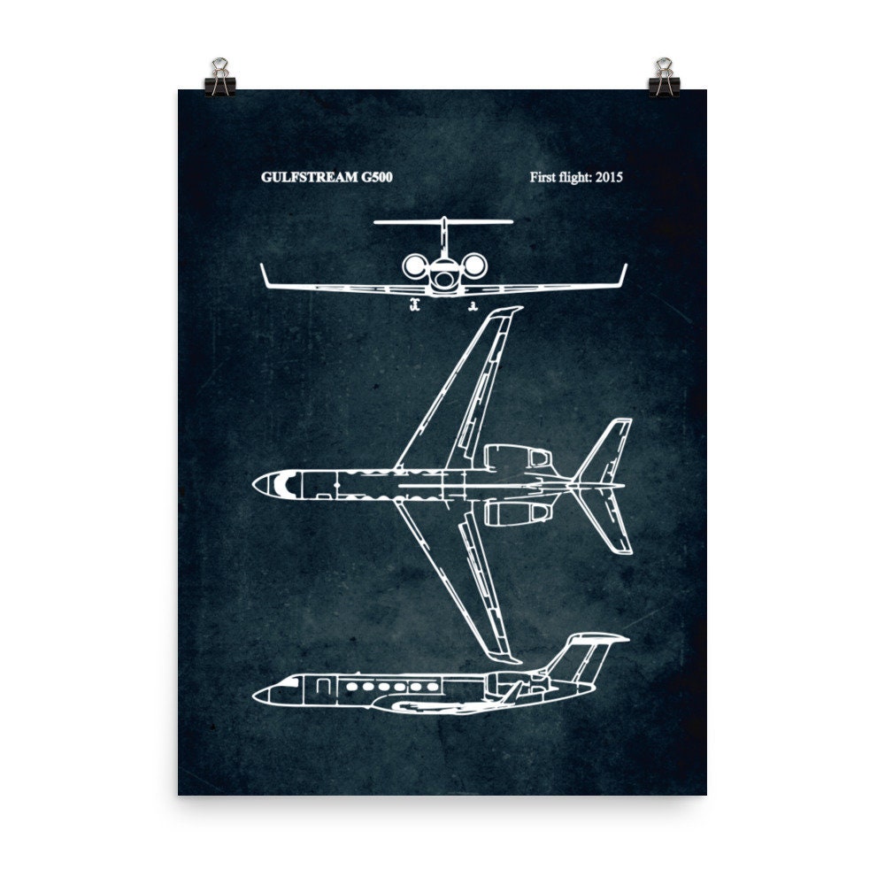 GULFSTREAM G500 First Flight 2015 / Airplane Pilot - Etsy