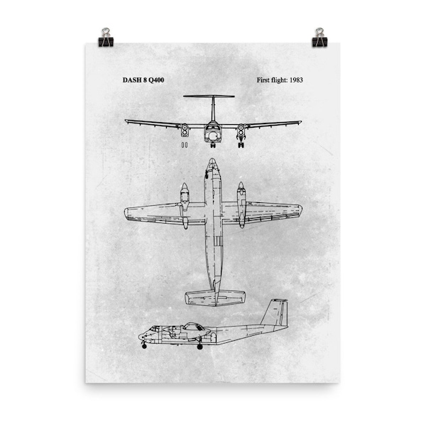 Dash 8 Q400 Plane - Etsy