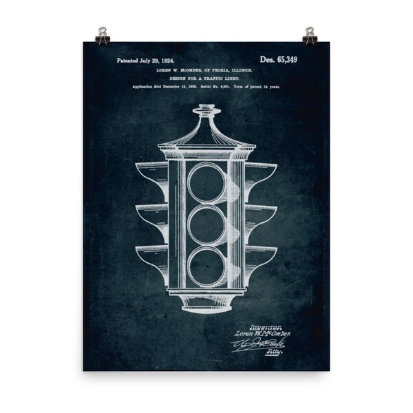 Traffic Light Poster - Etsy