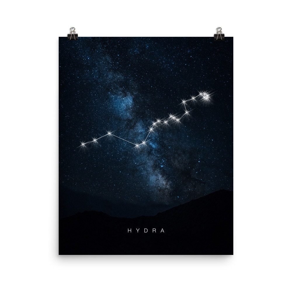 Hydra Constellation / Constellation Poster / Constellation Home Decor ...