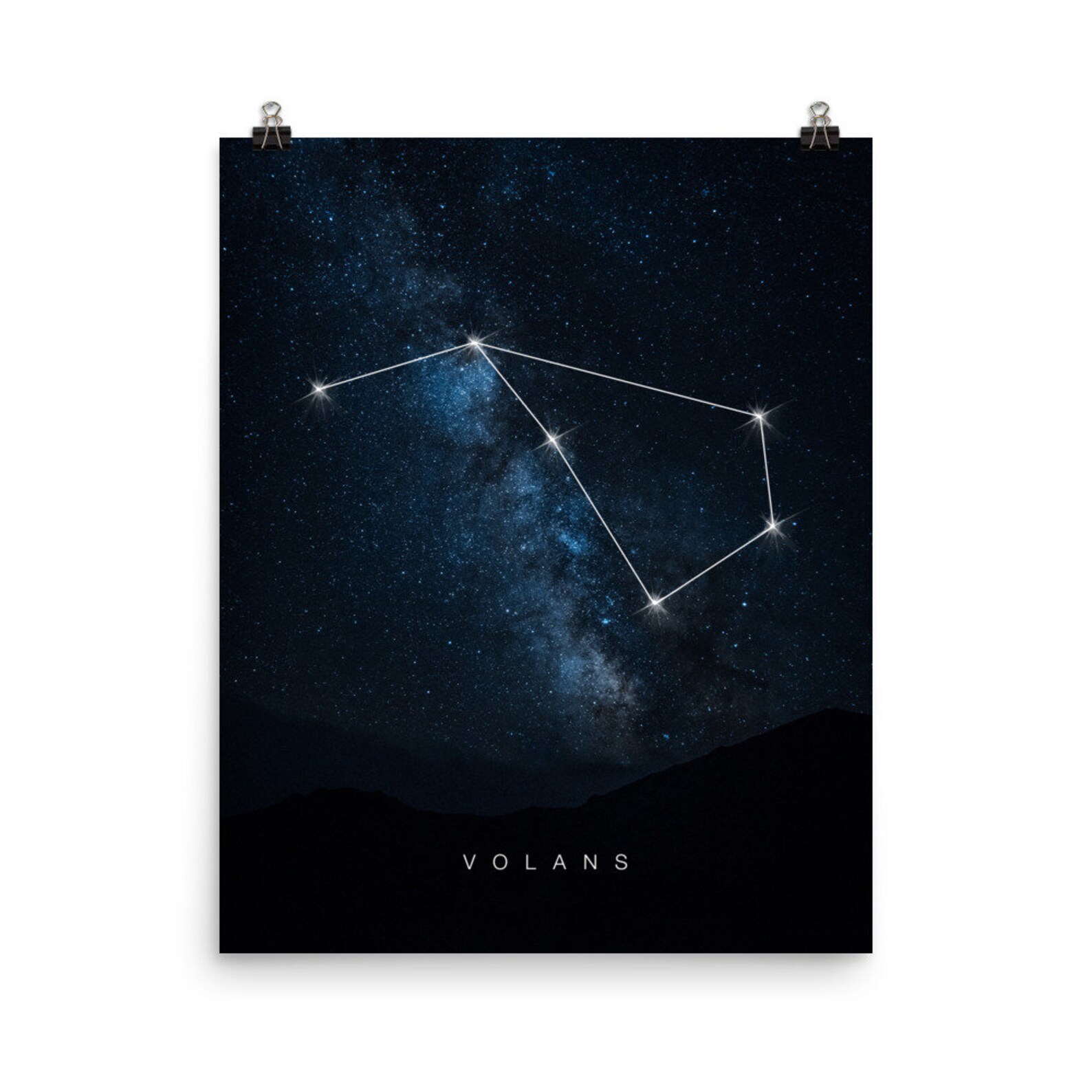 Volans flying Constellation / Constellation Print / Constellation Home ...