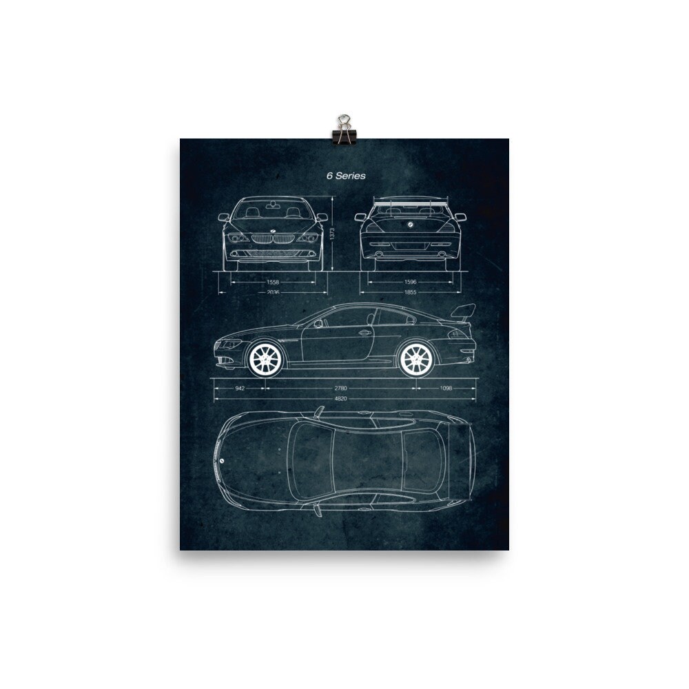6 Serie / Auto Blaupause Poster / Vintage Stil Home Decor - Etsy.de