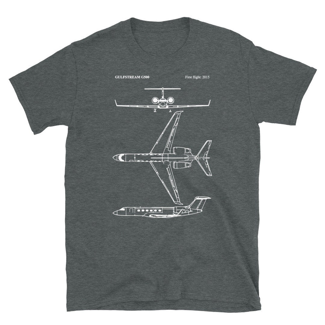 GULFSTREAM G500 Unisex T-shirt / Pilot, Airplane, Aircraft Lovers Gift ...