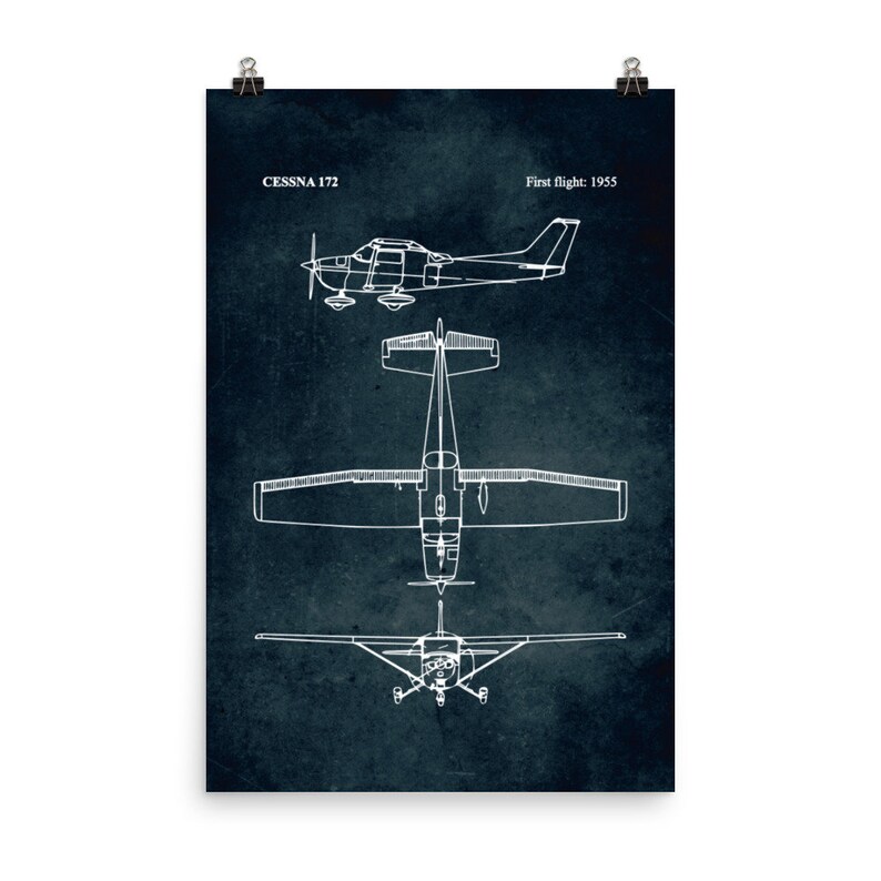 CESSNA 172 First Flight 1955 / Airplane Pilot Aircraft - Etsy