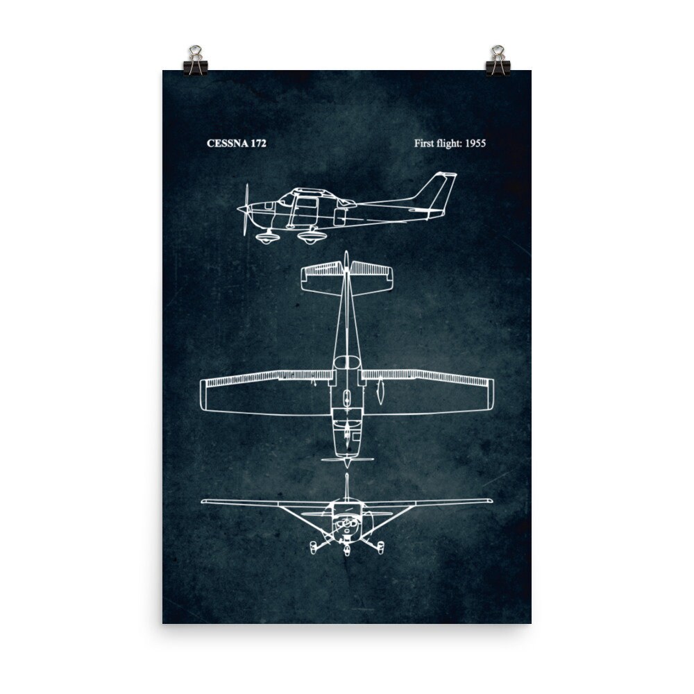 CESSNA 172 First Flight 1955 / Airplane Pilot Aircraft - Etsy