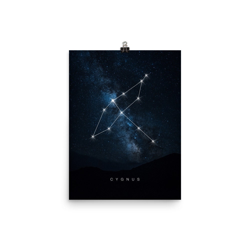 Cygnus bow Constellation / Constellation Poster / Constellation Home ...