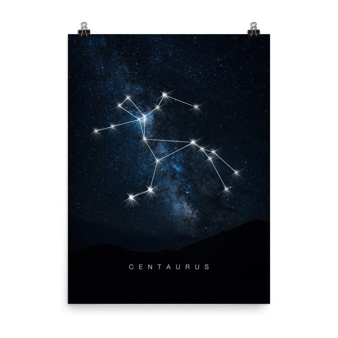 Centaurus Constellation / Constellation Poster / Constellation Home ...