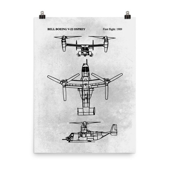 Bell Boeing V-22 Osprey Poster / Airplane Pilot Aircraft - Etsy