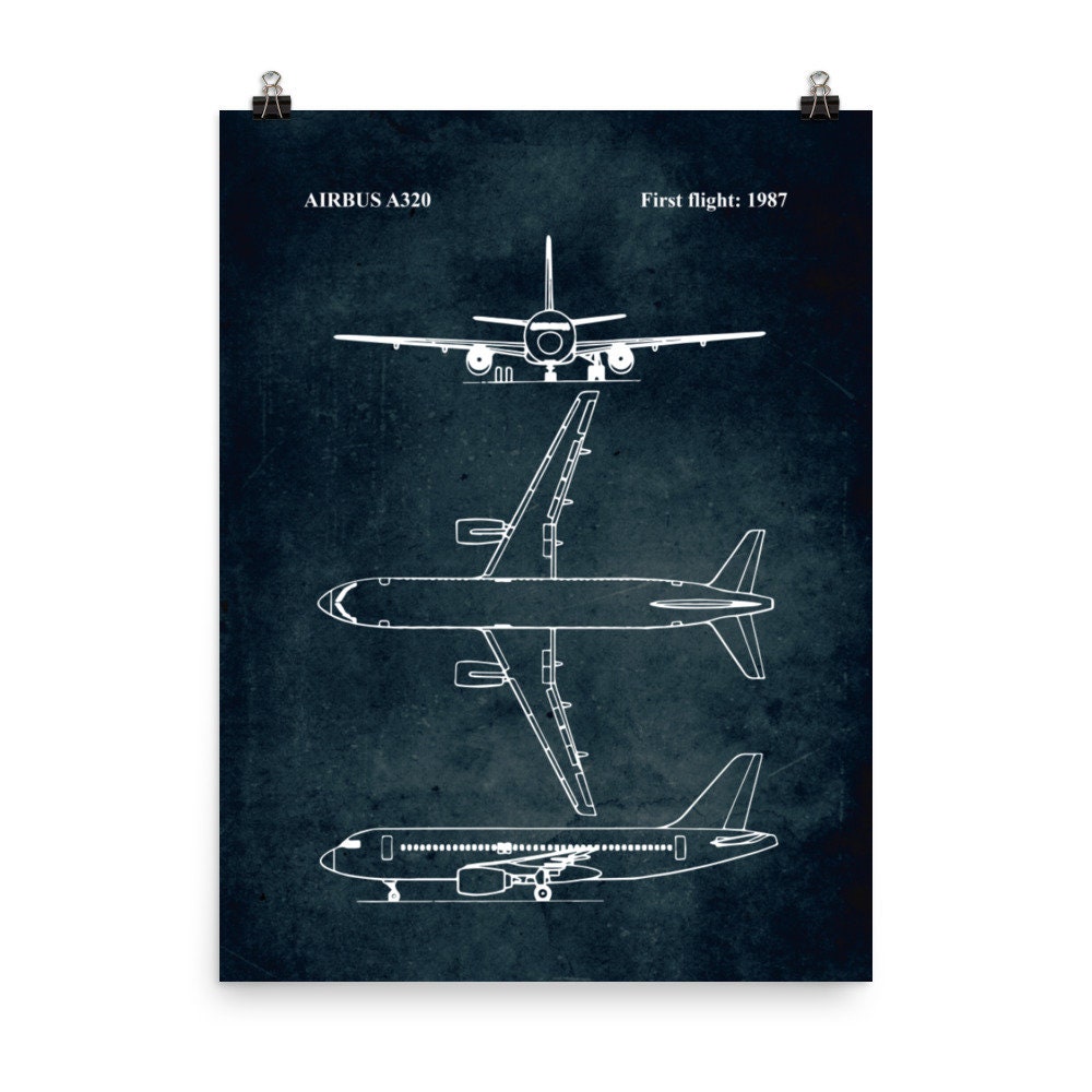 Airbus A320 First Flight 1987 / Airplane, Pilot, Aircraft Lovers Gift ...