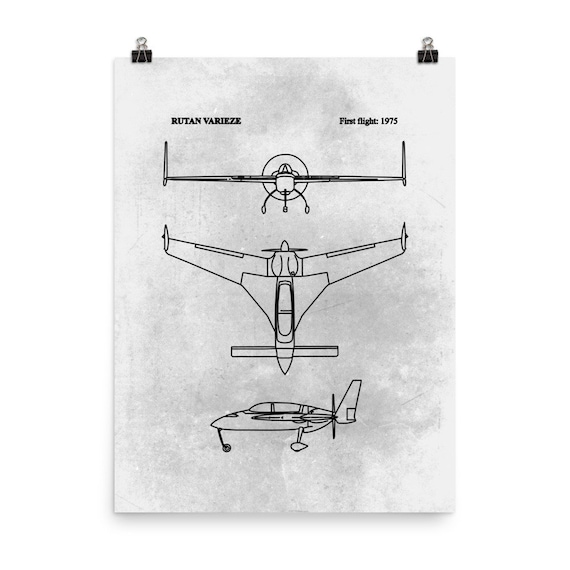 RUTAN VARIEZE First Flight 1975 / Airplane Pilot Aircraft | Etsy