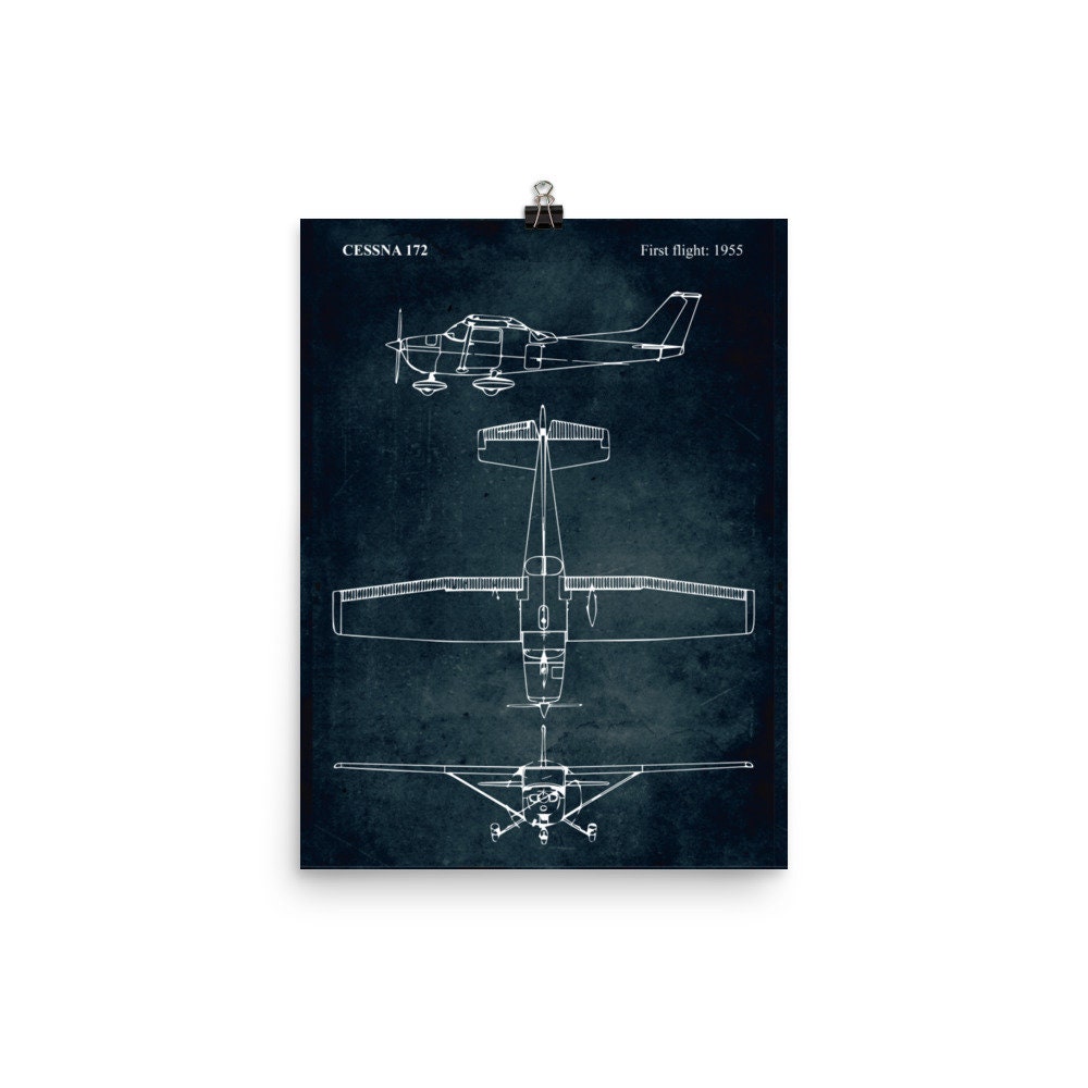 CESSNA 172 First Flight 1955 / Airplane Pilot Aircraft - Etsy