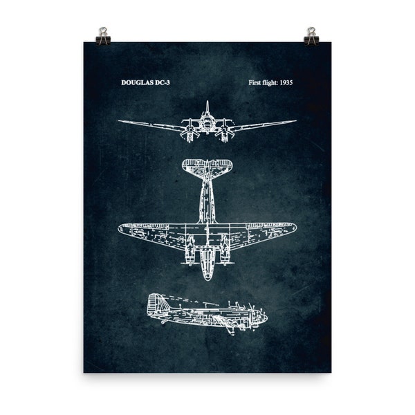 Dc 3 Blueprint - Etsy