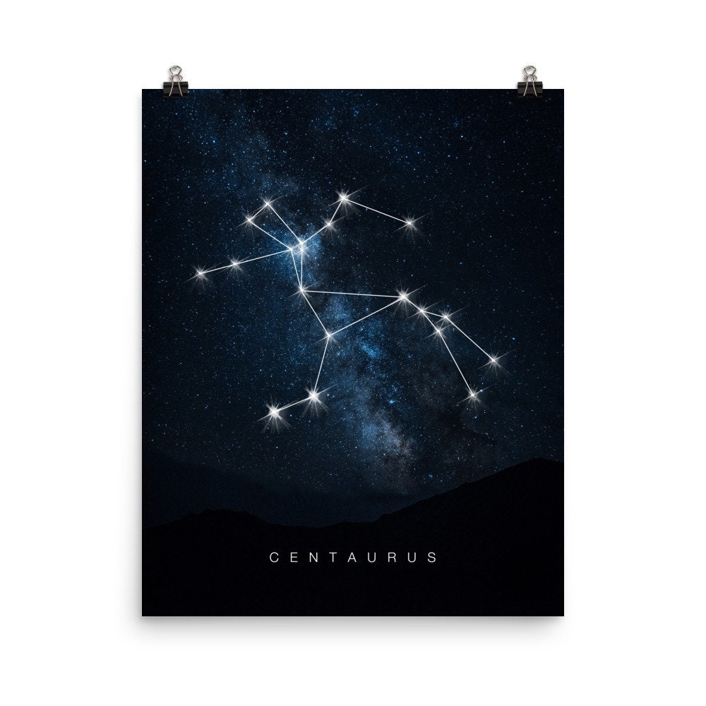 Centaurus Constellation / Constellation Poster / Constellation Home ...