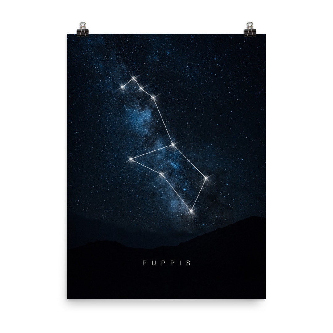 Puppis Constellation / Constellation Print / Constellation Home Decor ...