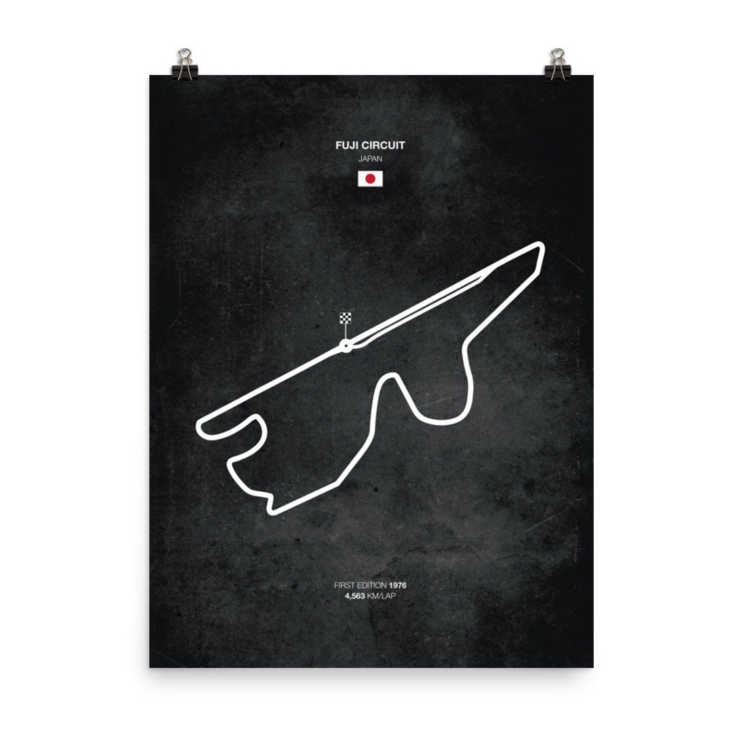 Fuji Circuit Japan / Racing Circuit Poster / Race Track Home - Etsy