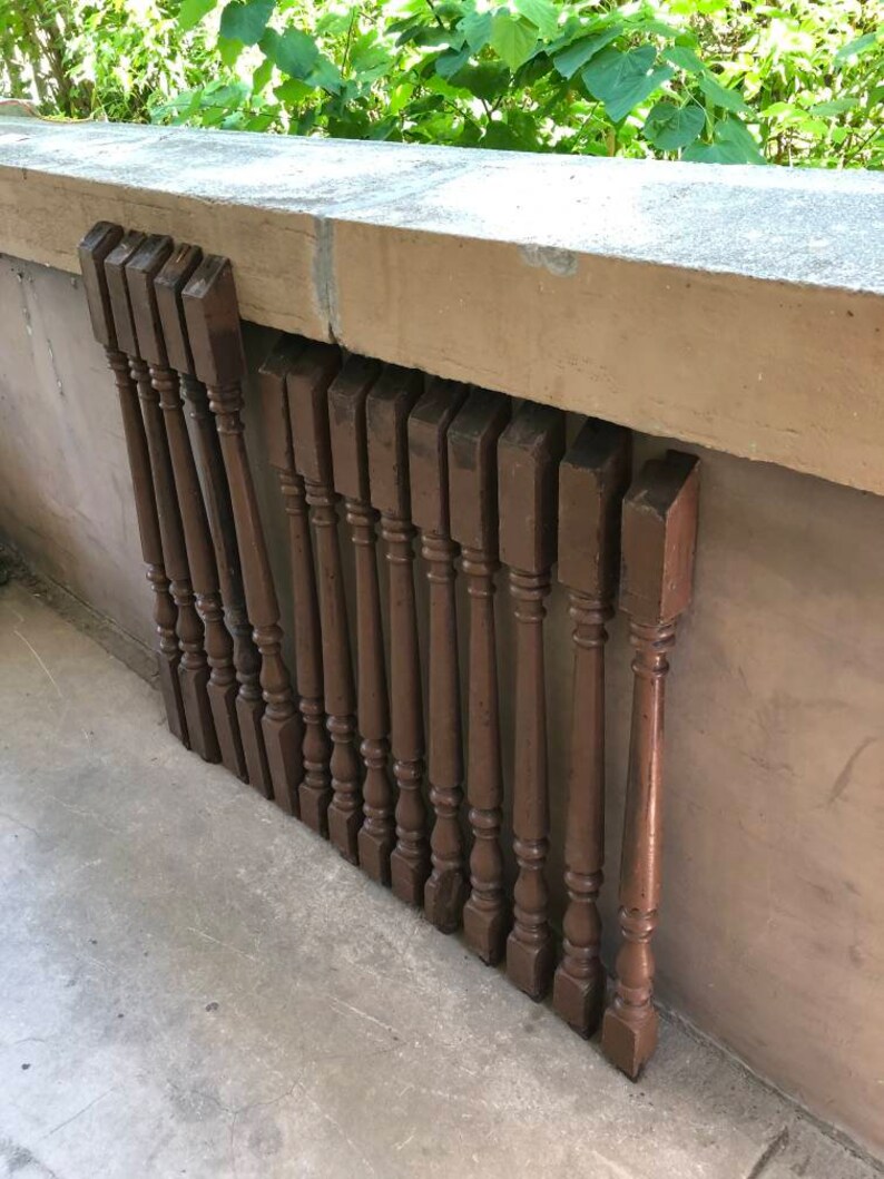 Set of 14 Antique Architectural Salvage Vintage Wooden Spindles From ...